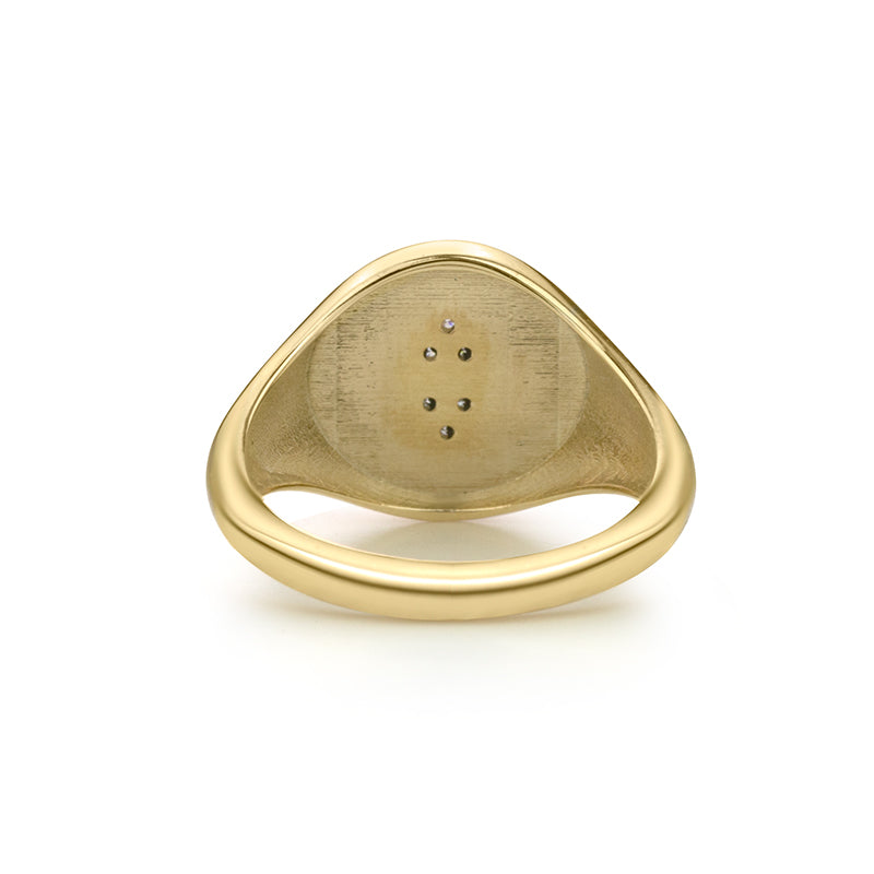 Shine Dome Signet Ring – REY FJ